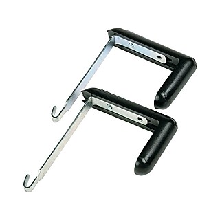 Plastic Fabric Wall Hooks For Office Organization 36 Pcs Black Cubicle ...